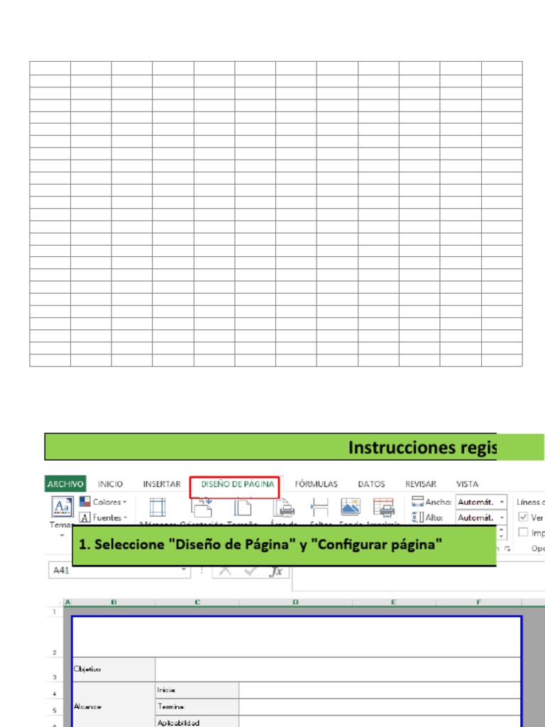 Plantilla 6 - Plantilla para Formatos en Excel | PDF