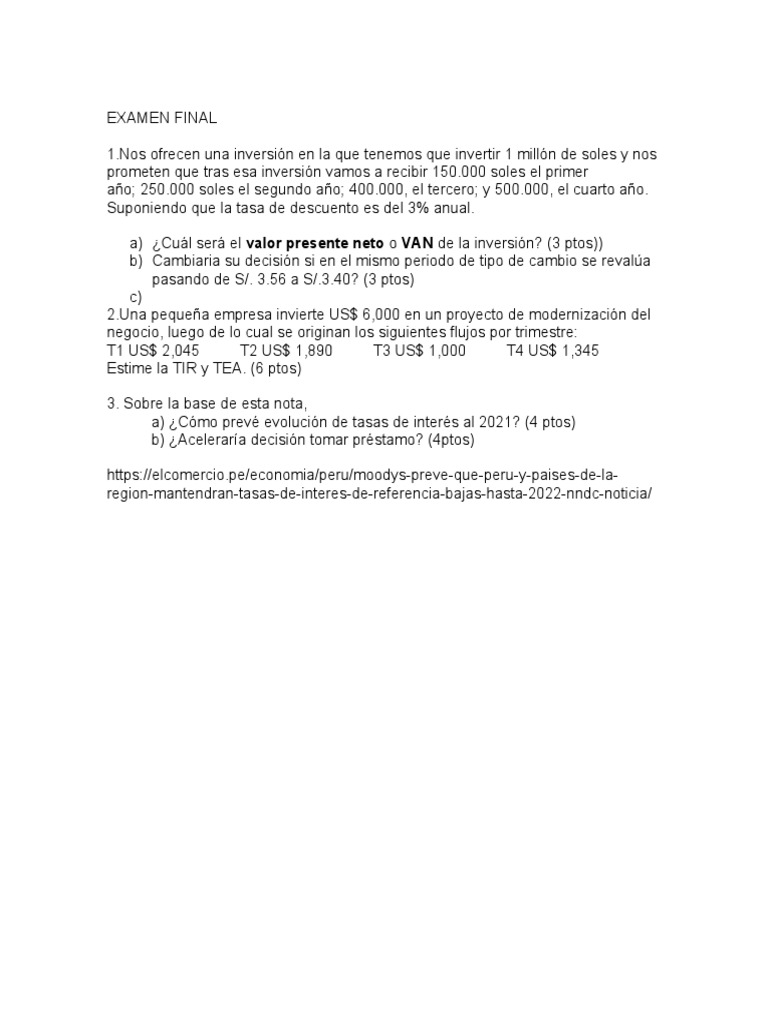 Examen Final | PDF