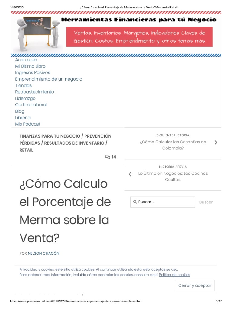 ¿Cómo Calculo El Porcentaje de Merma Sobre La Venta - Gerencia Retail ...