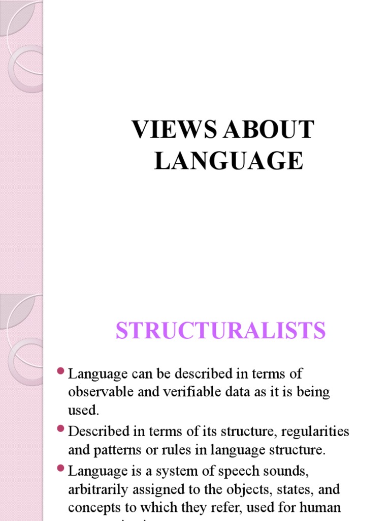 Views About Language | PDF | Phoneme | Word