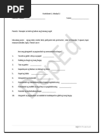 EPP 4 Activity Sheet | PDF