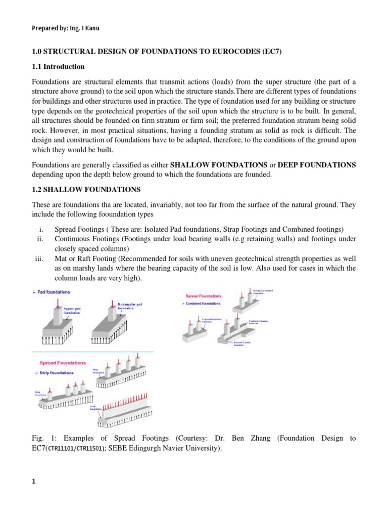 Design of Foundations To Eurocodes | PDF | Foundation (Engineering ...