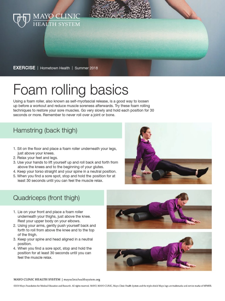 Foam Rolling Basics: Hamstring (Back Thigh) | PDF | Lower Limb Anatomy ...