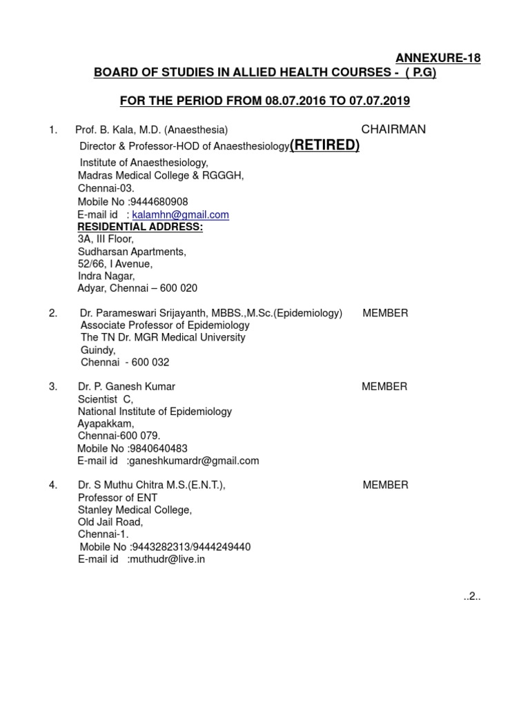 Chennai Number PDF | PDF | Doctor Of Medicine | Medical Education