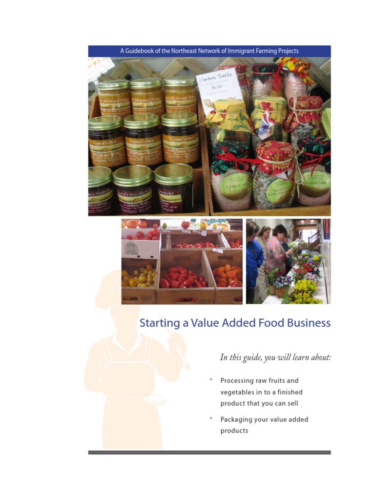 Starting A Value Added Food Business | PDF | Salsa (Sauce) | Retail