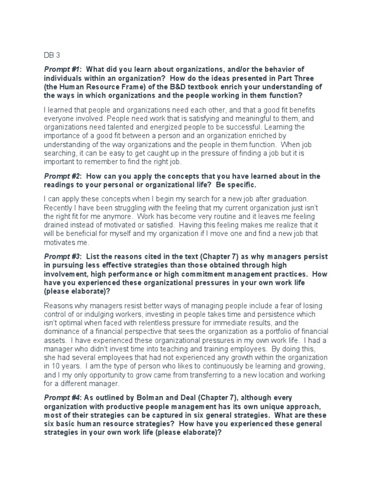 Module 3 DB | Download Free PDF | Human Resource Management | Resource