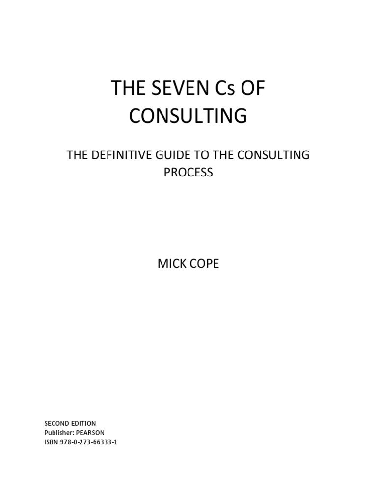 Seven Cs of Consulting Guide | PDF