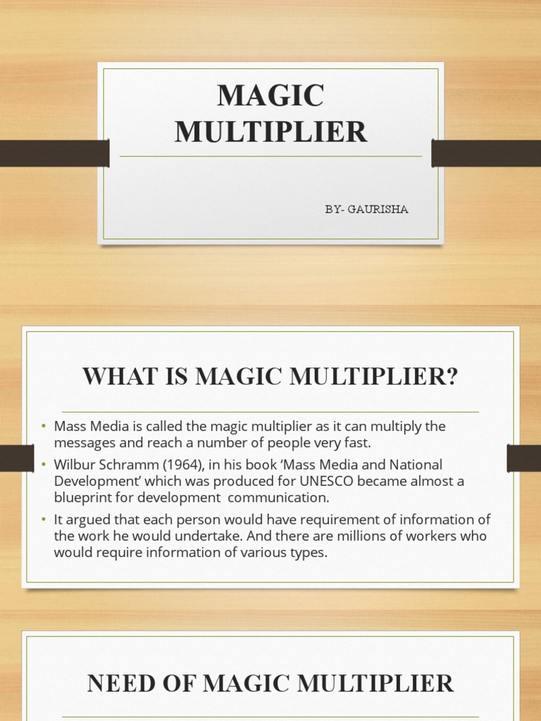 Magic Multiplier | PDF