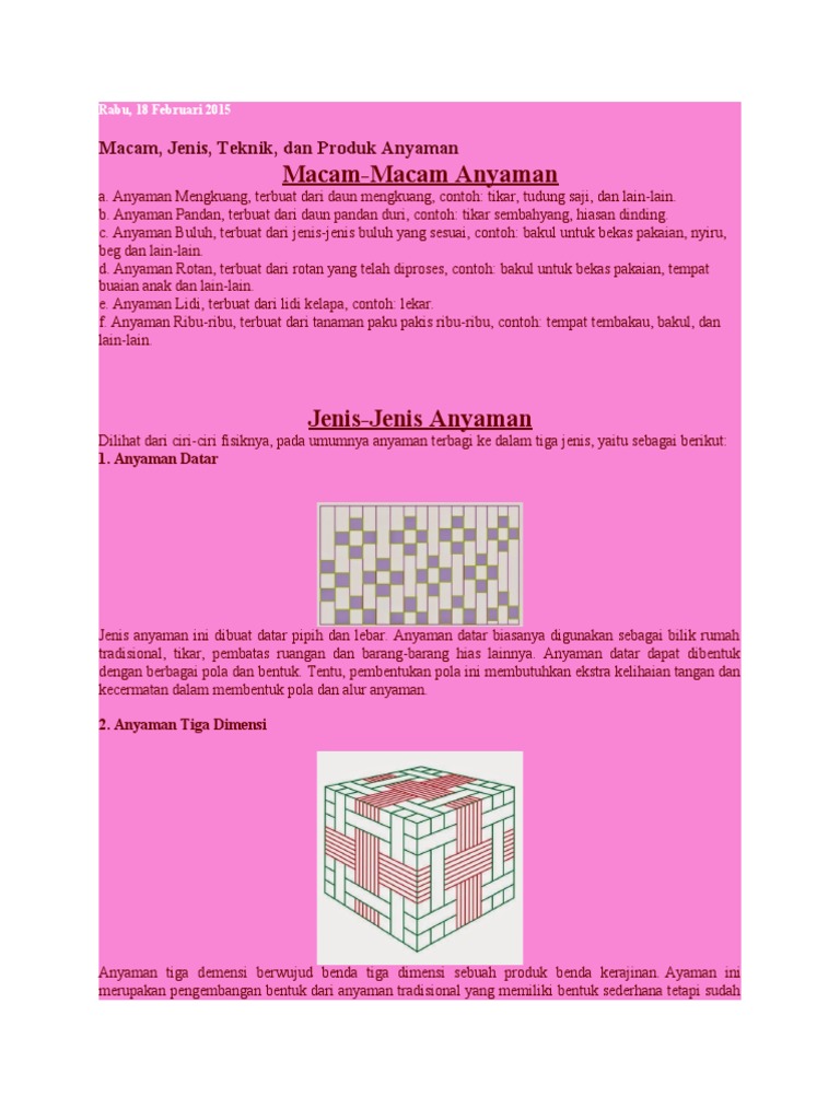 Anyaman | PDF