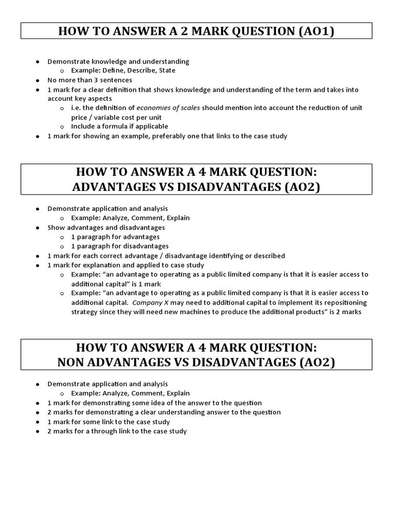 How To Answer Case Study Questions | PDF | Economies | Business