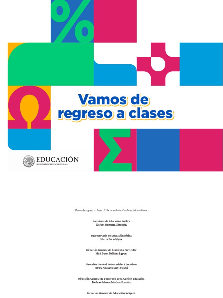 Cuaderno Del Alumno Segundo de Secundaria Ciclo Escolar 2020 2021 | PDF ...