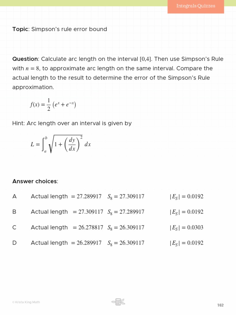 036 Simpsons-Rule-Error-Bound | PDF | Mathematical Analysis | Analysis