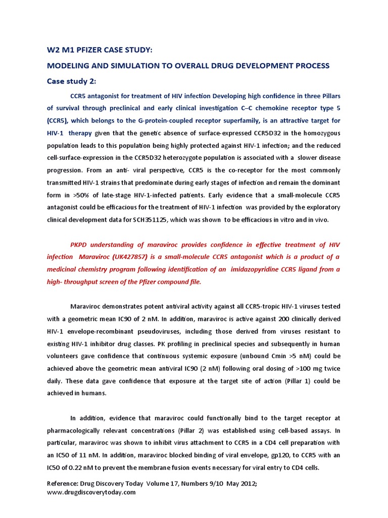 Three Pillars of Drug Development Case Study | PDF | Hiv | Antiviral Drug