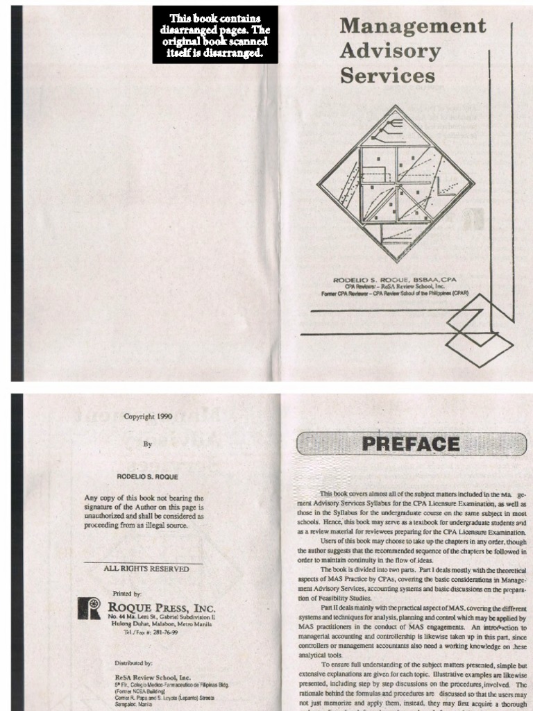 Disarranged Pages in MAS Book | PDF