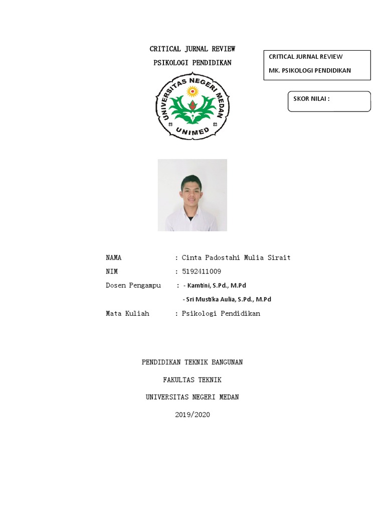 Dokumen CJR Psikologi Pendidikan | PDF