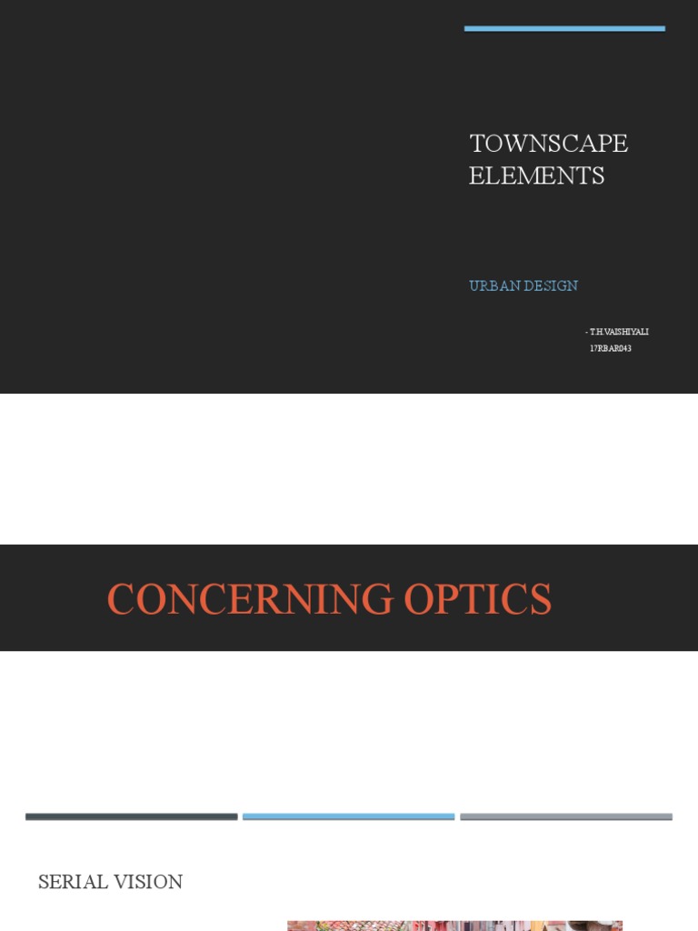 Townscape Elements: Urban Design | PDF | Nature