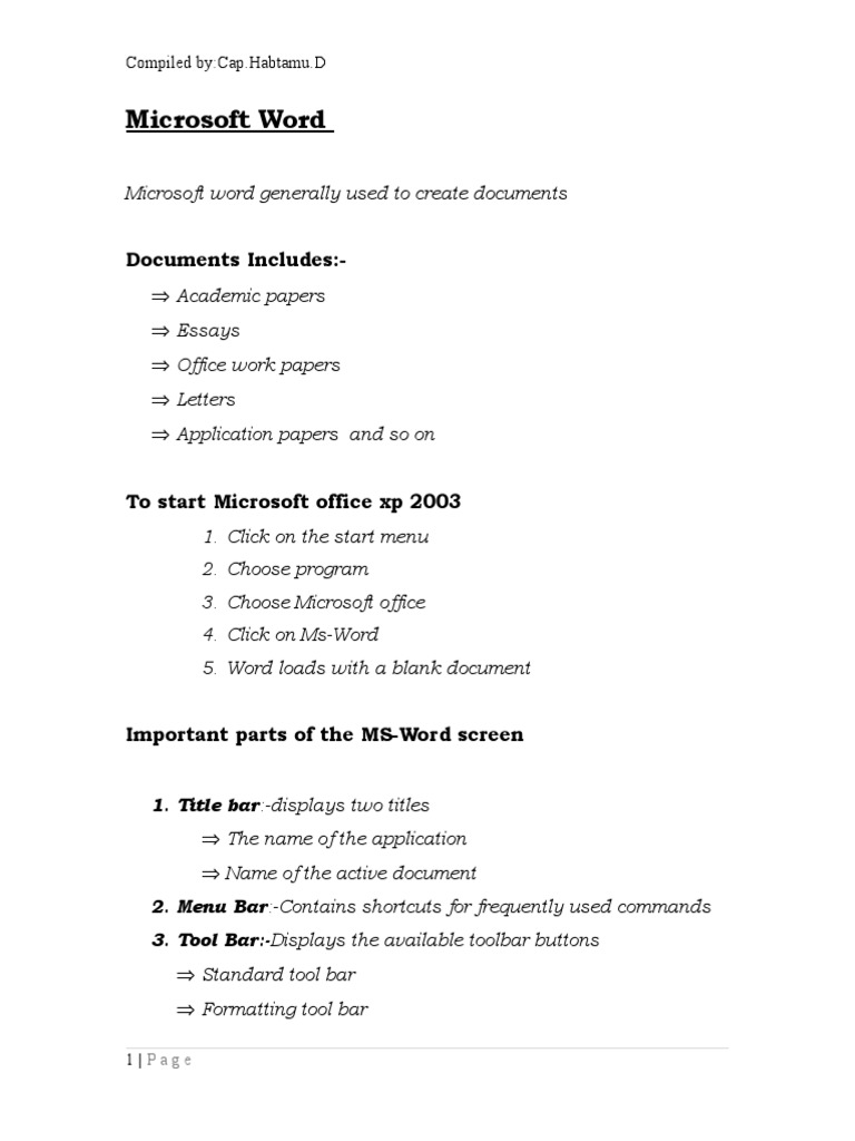 Microsoft Word: Documents Includes | PDF | Graphical User Interfaces | Human–Computer Interaction