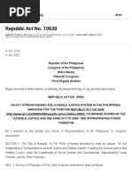 RA 10630: Strengthening Juvenile Justice | PDF | Child Custody ...