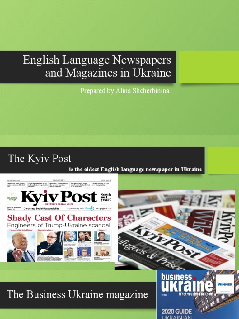 English Language Newspapers and Magazines in Ukraine | PDF | Newspapers ...
