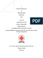 Internship Report Cover Page Template | PDF
