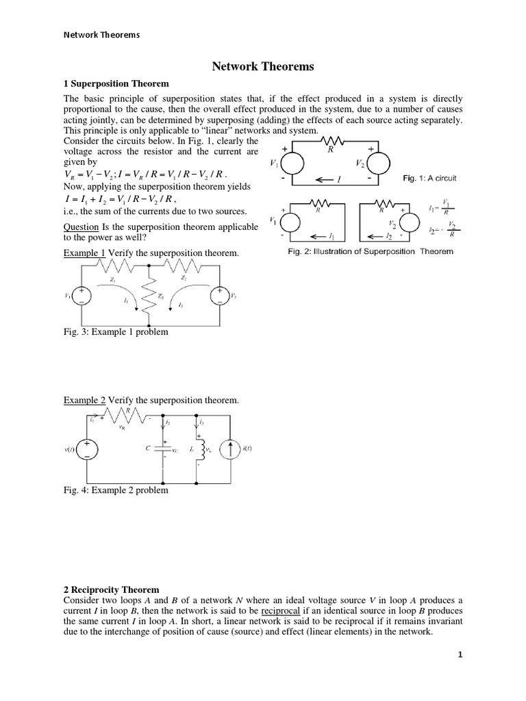 Network Theorem | PDF | Electrical Network | Network Analysis (Electrical Circuits)