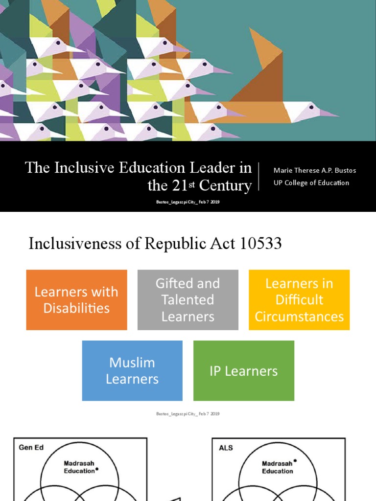 The Inclusive Education Leader in The 21st Century - Dr. Bustos | PDF ...