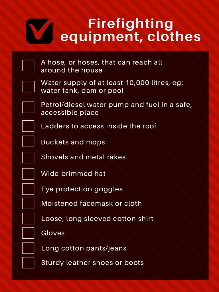 Essential Firefighting Equipment List | PDF