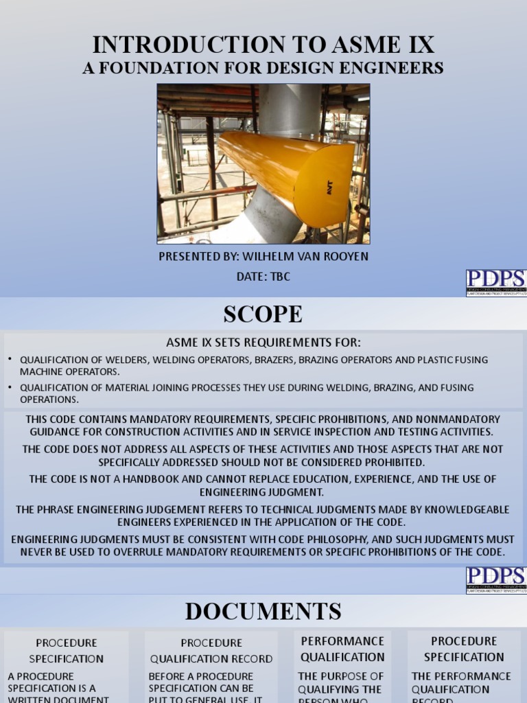 Introduction To ASME IX | PDF | Specification (Technical Standard ...