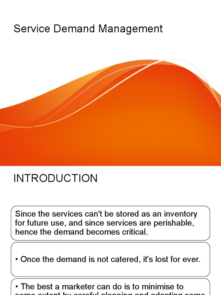 Service Demand Management | PDF | Demand | Labour Economics