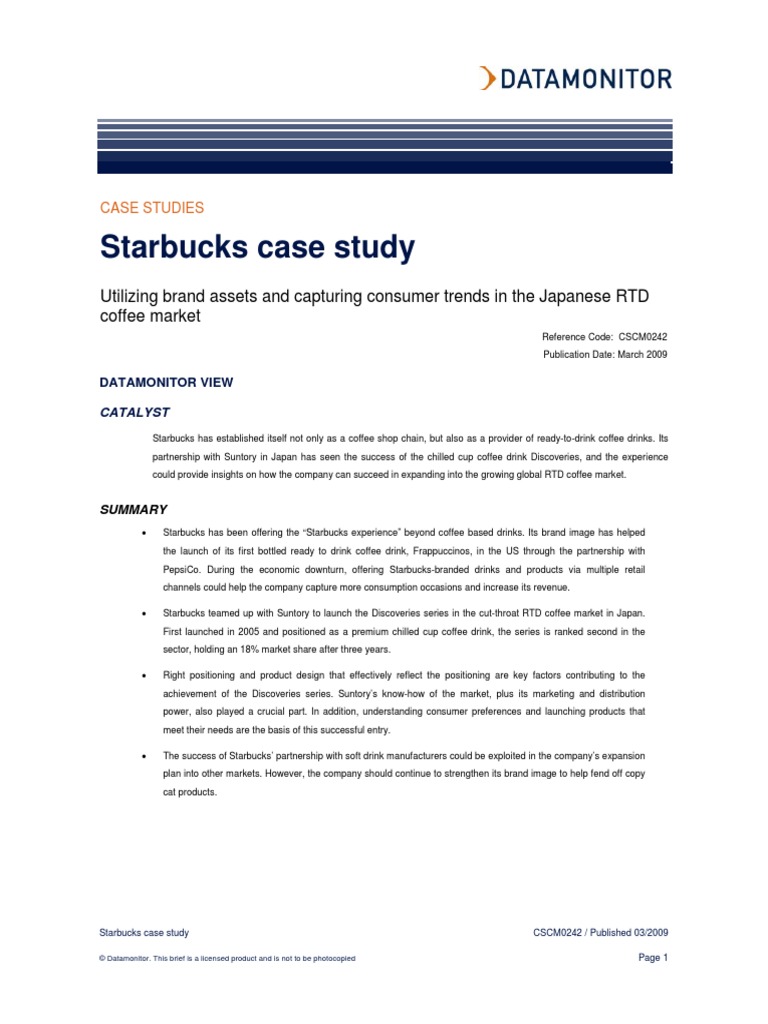 Session 3-Starbucks Brand Case PDF | PDF | Starbucks | Coffee