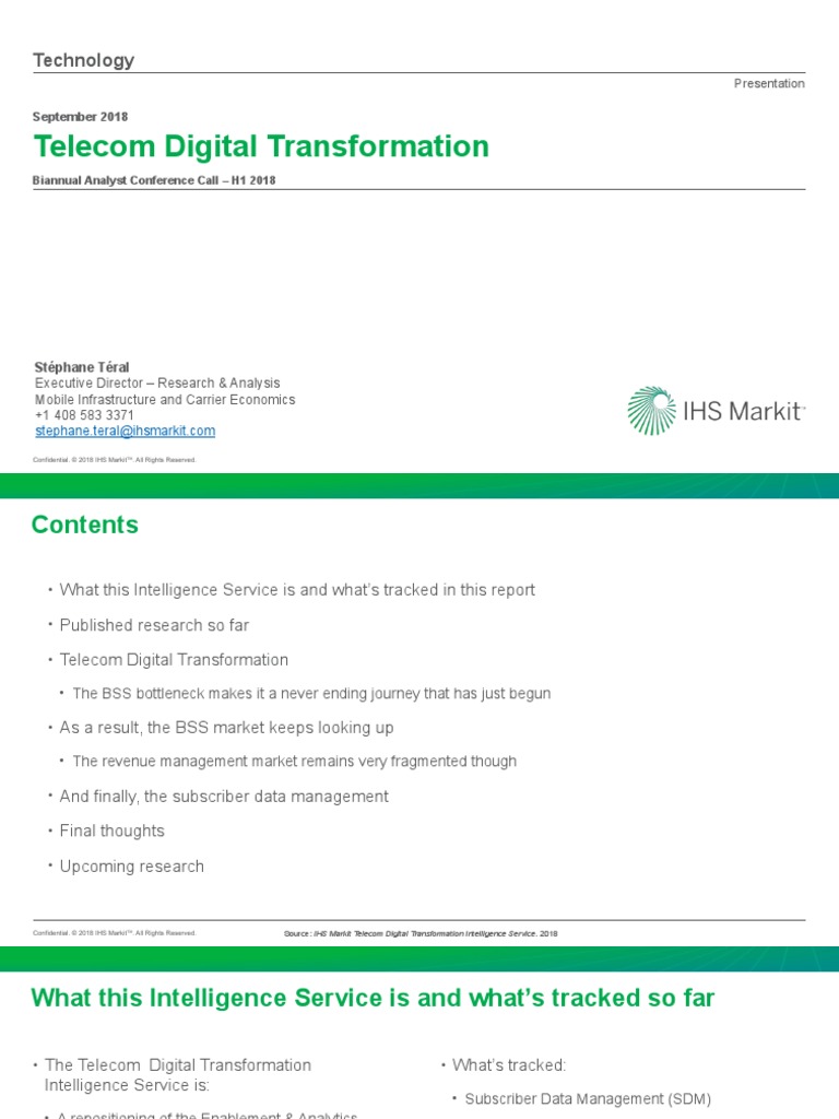 Telecom Digital Transformation: Technology | Download Free PDF ...