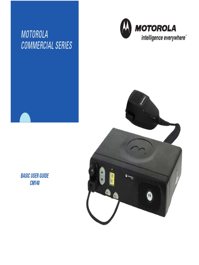 Manual Statie Radio Profesionala Motorola cm140 Limba Engleza PDF | PDF ...