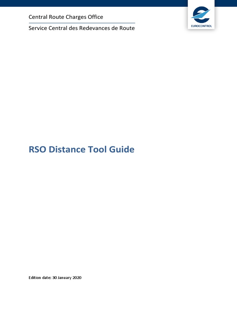 Eurocontrol Rso Distance Tool Guide | PDF
