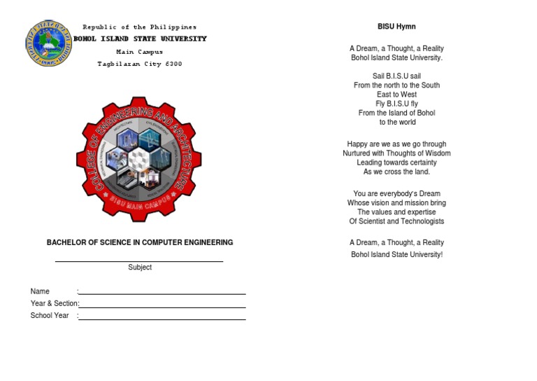 Bohol Island State University: BISU Hymn | PDF