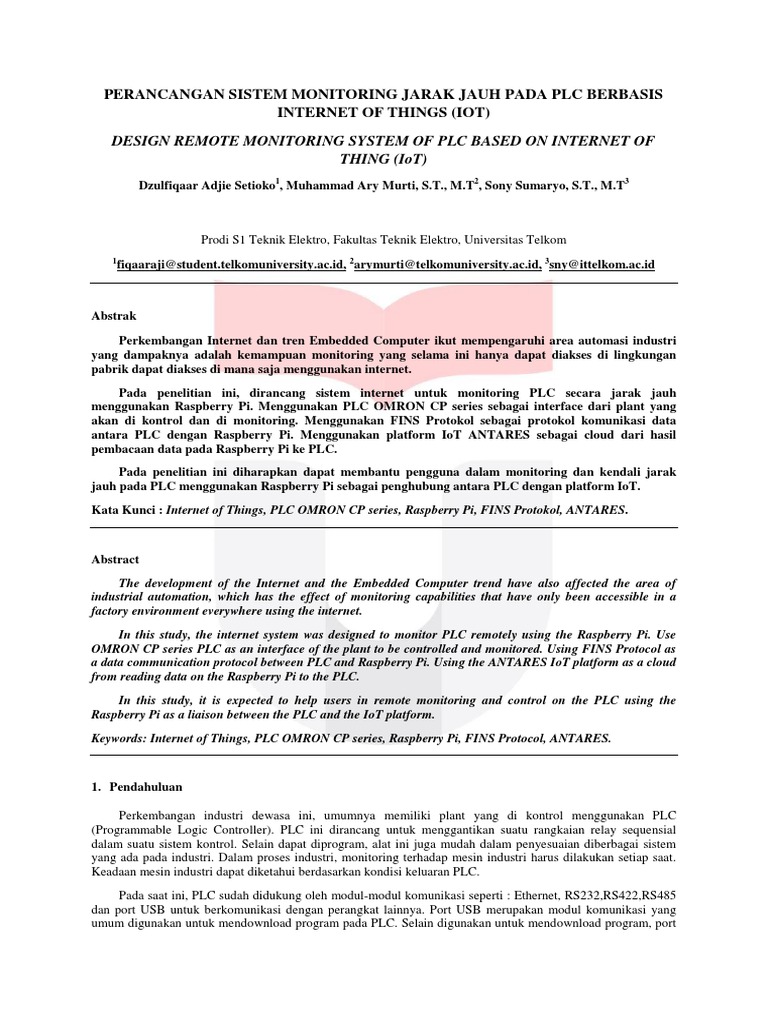 Jurnal Ta Telkom PDF | PDF