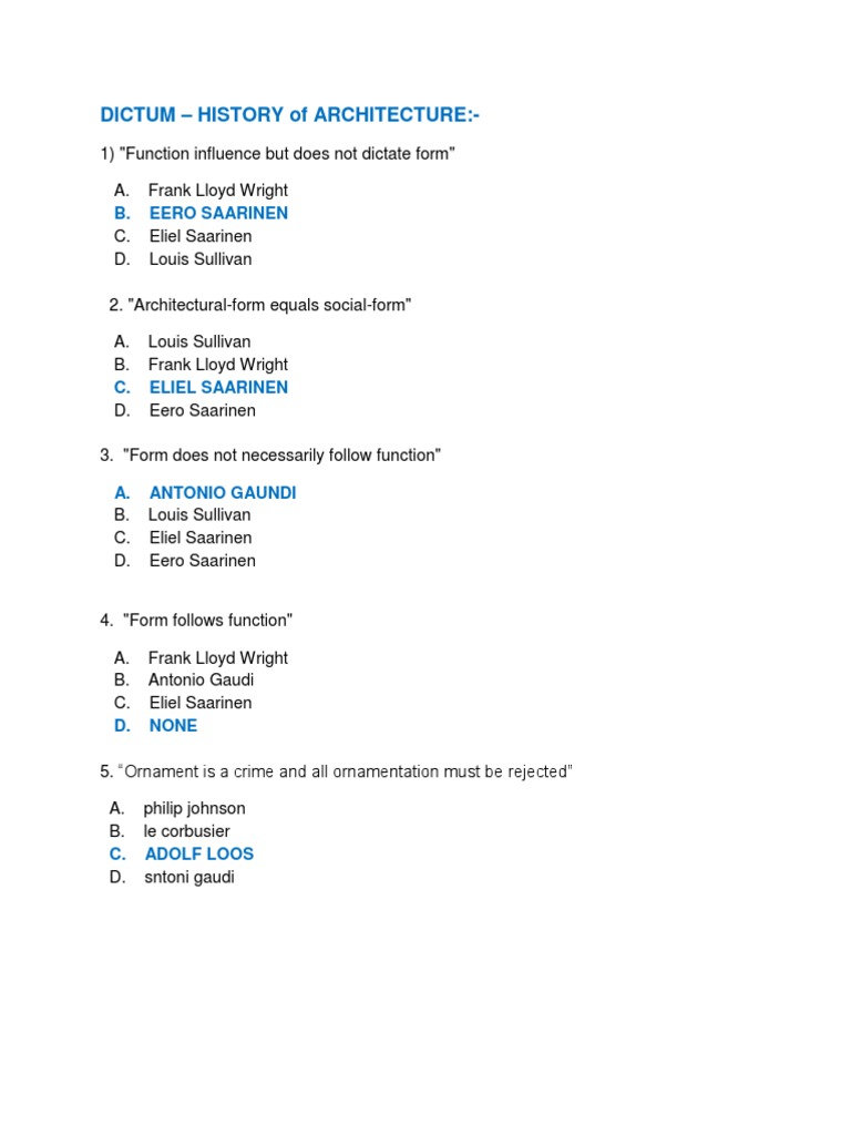 DICTUM - History of Architecture | PDF | Architect | Design