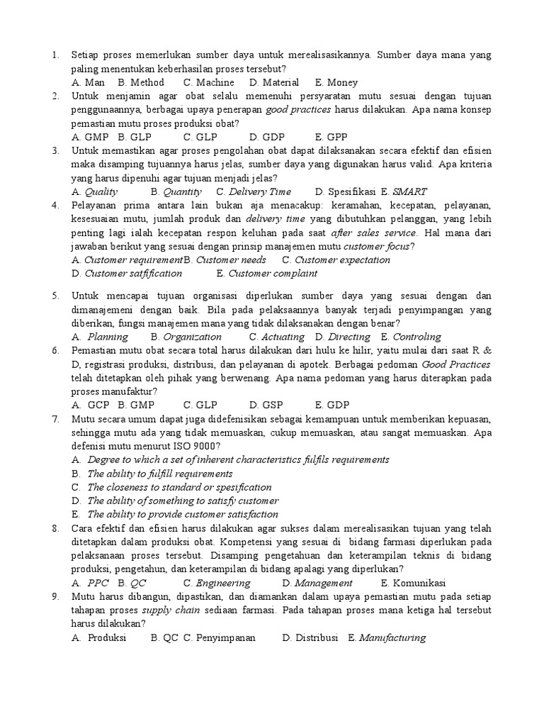 Soal Pak Wayan | PDF