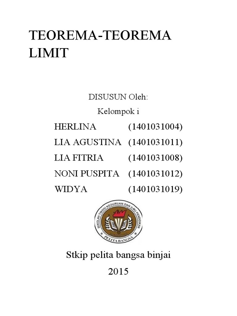 Teorema-Teorema Limit | PDF