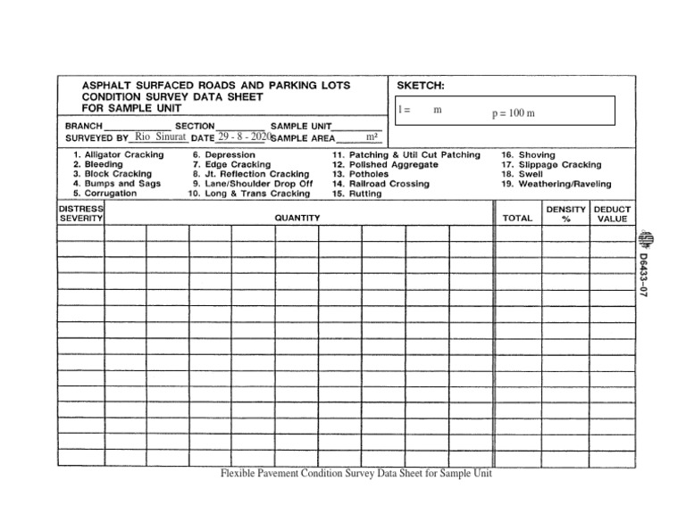 Form PCI ASTM | PDF