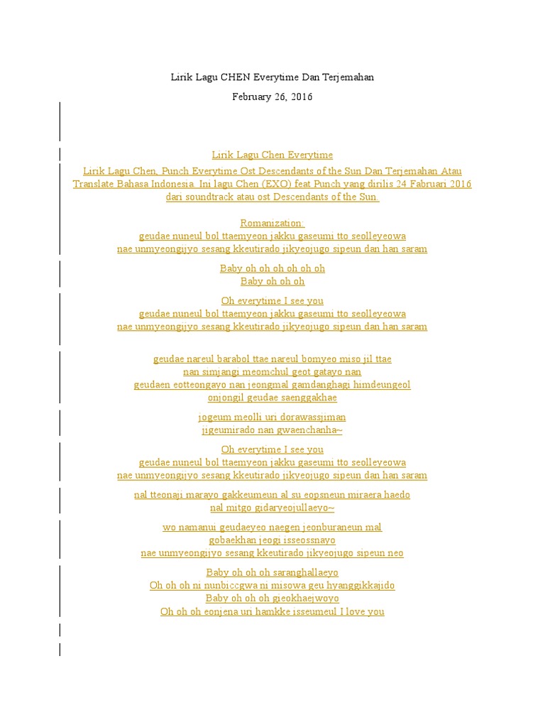 Lirik Ost Dots | PDF