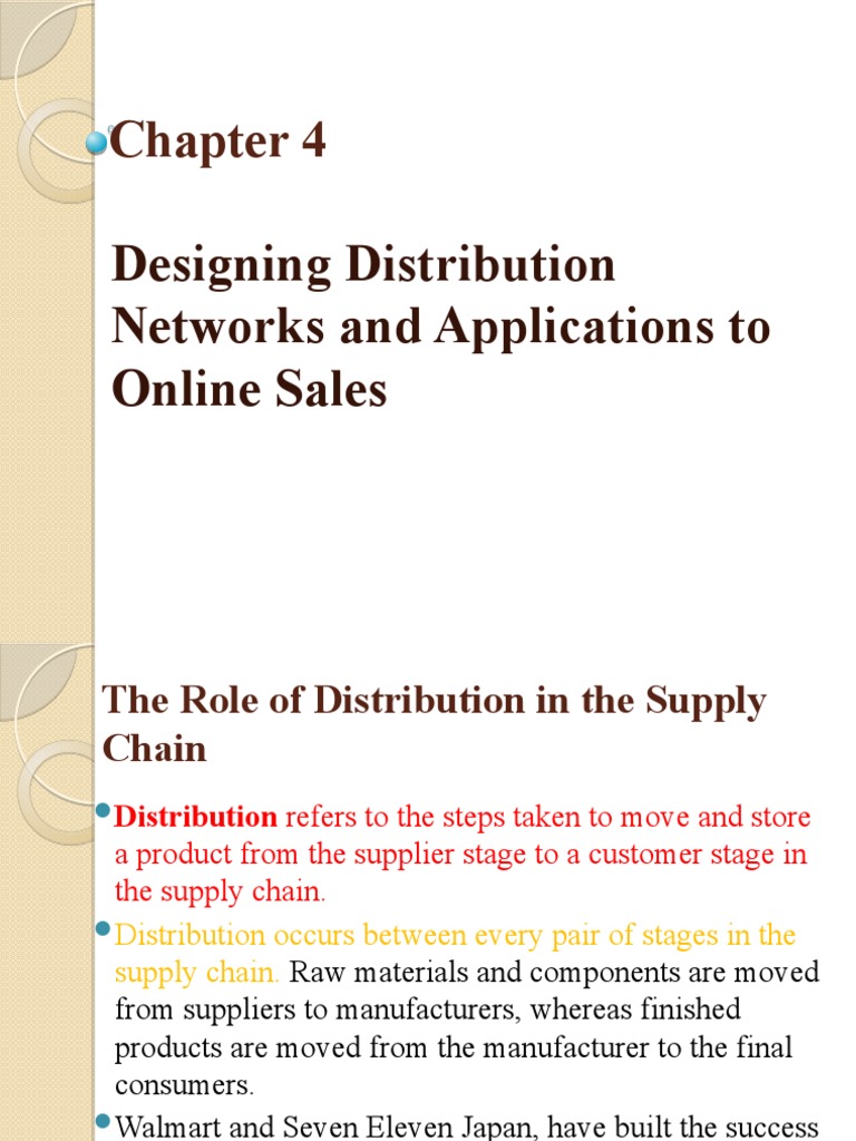 Distribution Network Design Options: Evaluating Performance ...