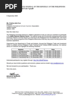 Diplomatic Correspondence: Note Verbale Sample | PDF | Social Science