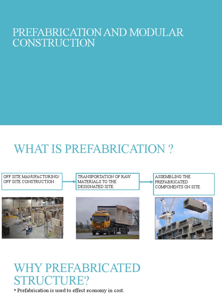 Prefabrication and Modular Construction | PDF | Precast Concrete | Beam ...