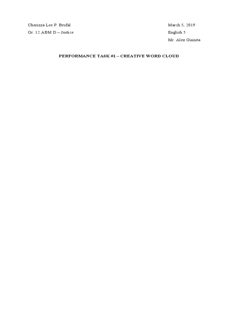 Word Cloud | PDF