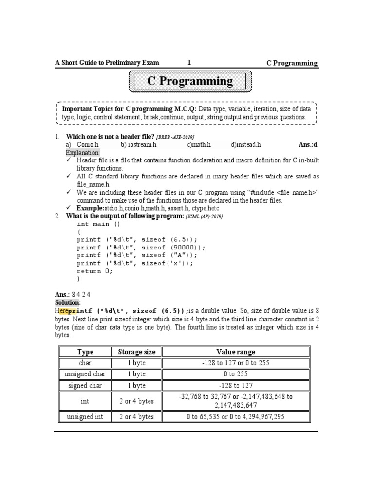 C Programming Pdf Pointer Computer Programming Control Flow