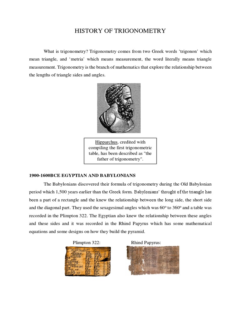History of Trigonometry | PDF