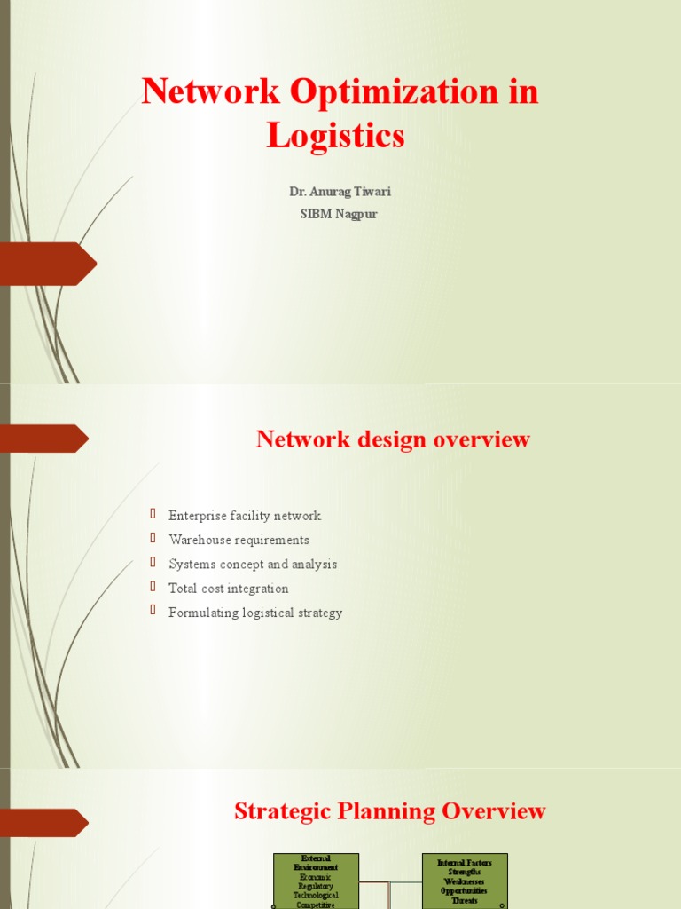 Network Optimization in Logistics | PDF | Logistics | Mathematical Optimization