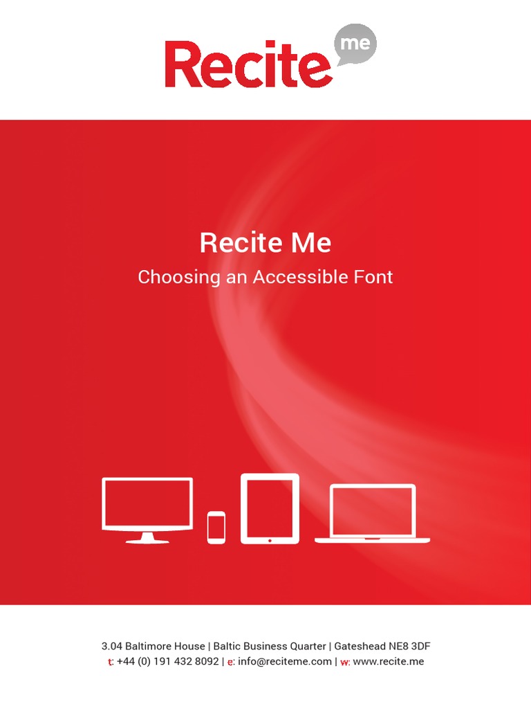 Choosing An Accessible Font | PDF | Typefaces | Serif