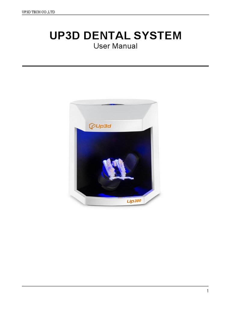 Up3D Dental System: User Manual | PDF | Image Scanner | Icon (Computing)