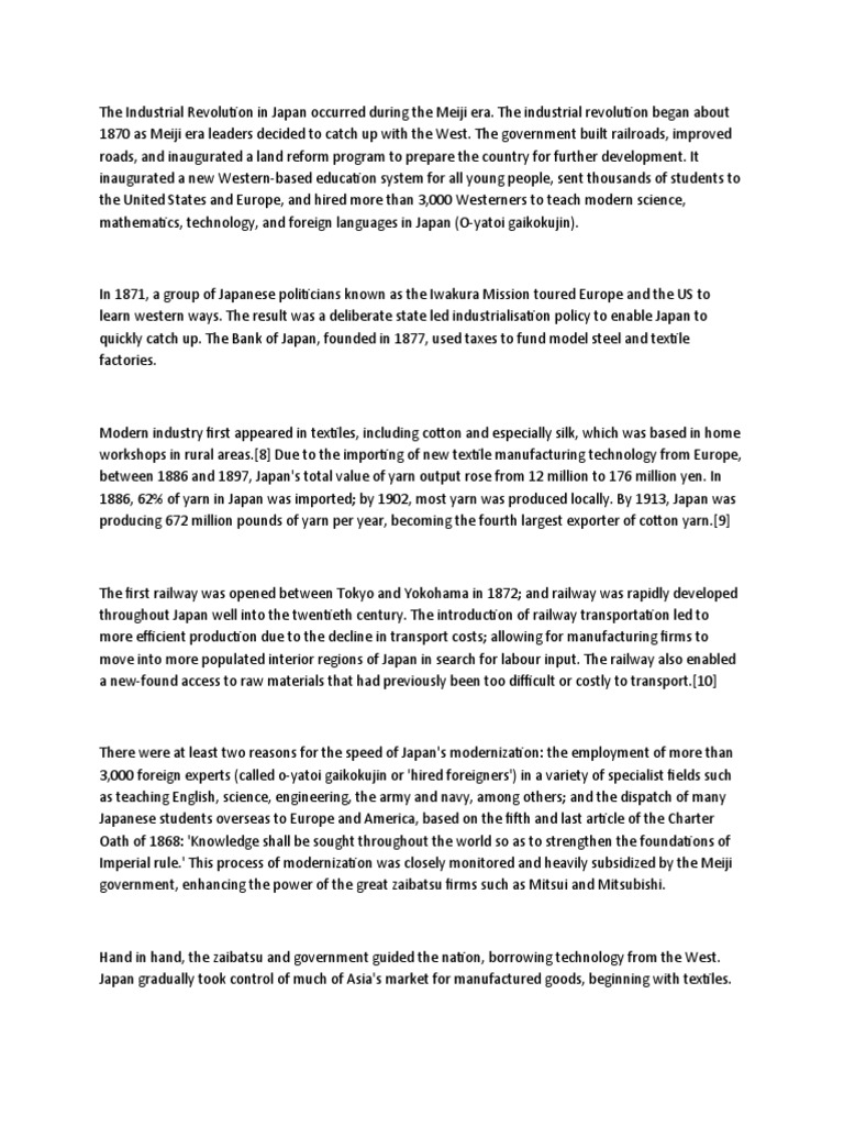 The Meiji Era ( | PDF | Industrial Revolution | Japan